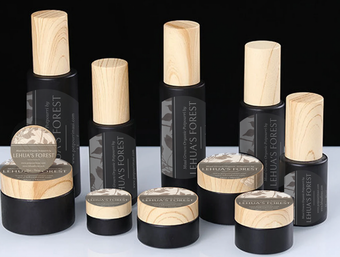 Lehua's Forest Deluxe Organic Hoʻonānea Travel Gift Set — Lehua's Forest, Flower Arrangements ...